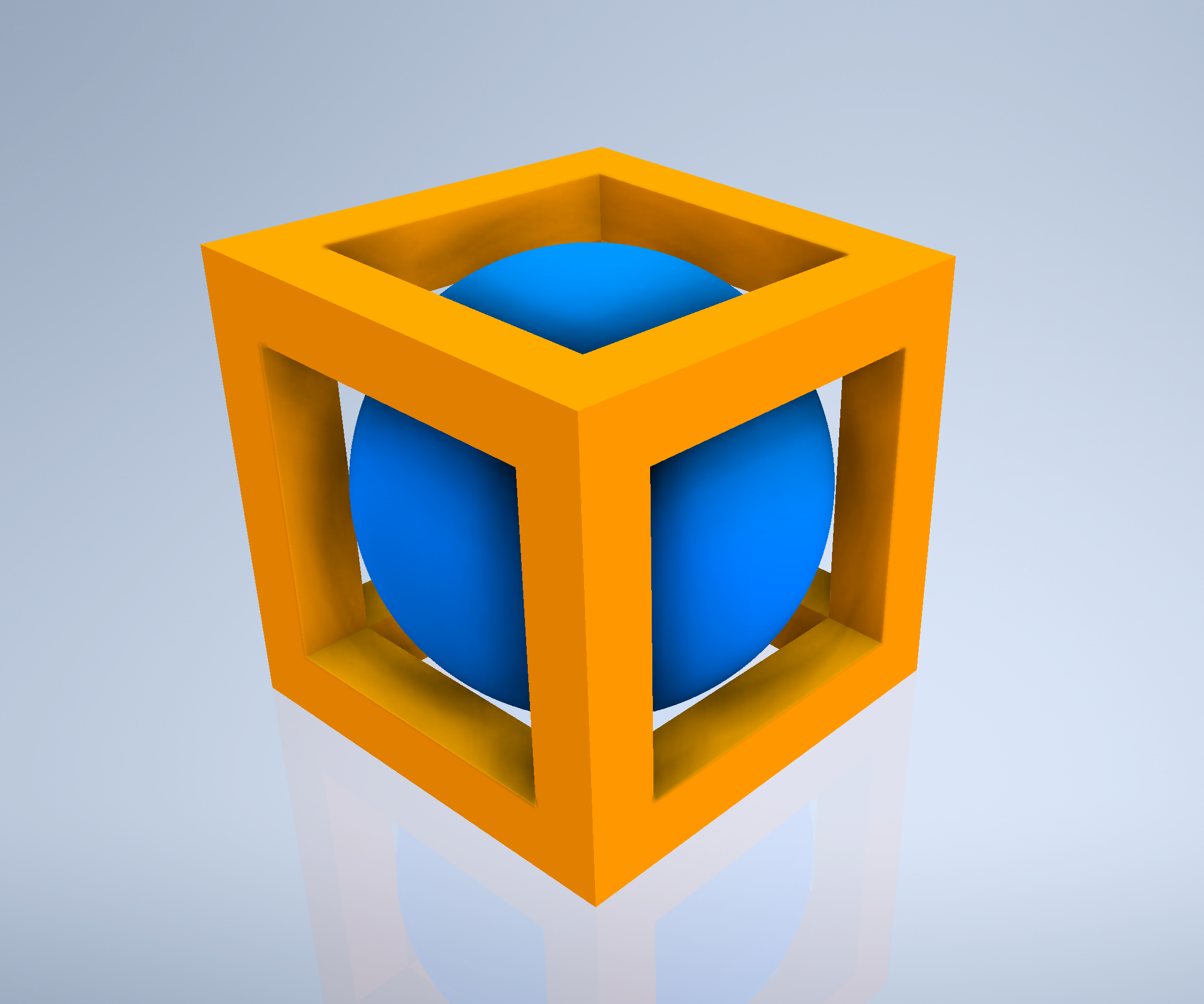 Ball in cube by Boogie | Download free STL model | Printables.com