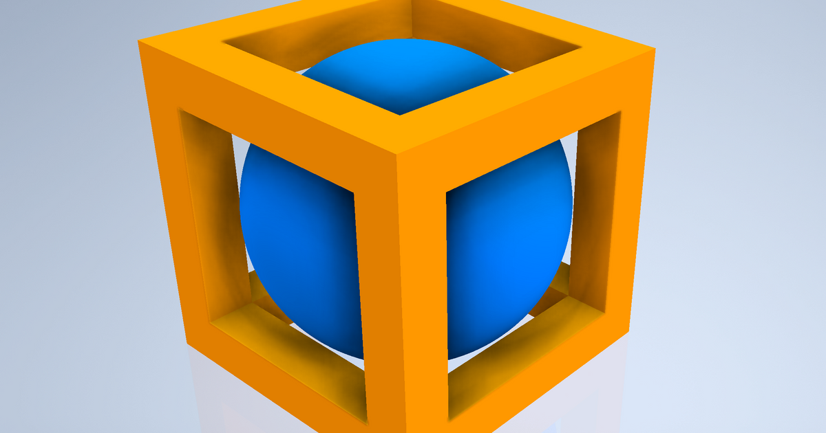 Ball in cube by Boogie | Download free STL model | Printables.com