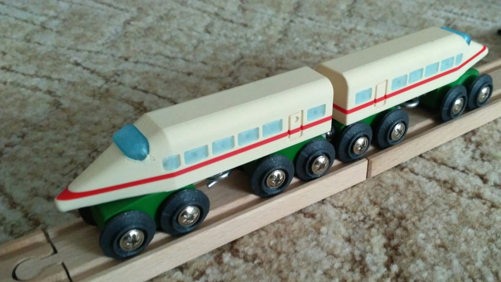 High speed train for wooden track. Brio, Ikea, Thomas compatible by ...