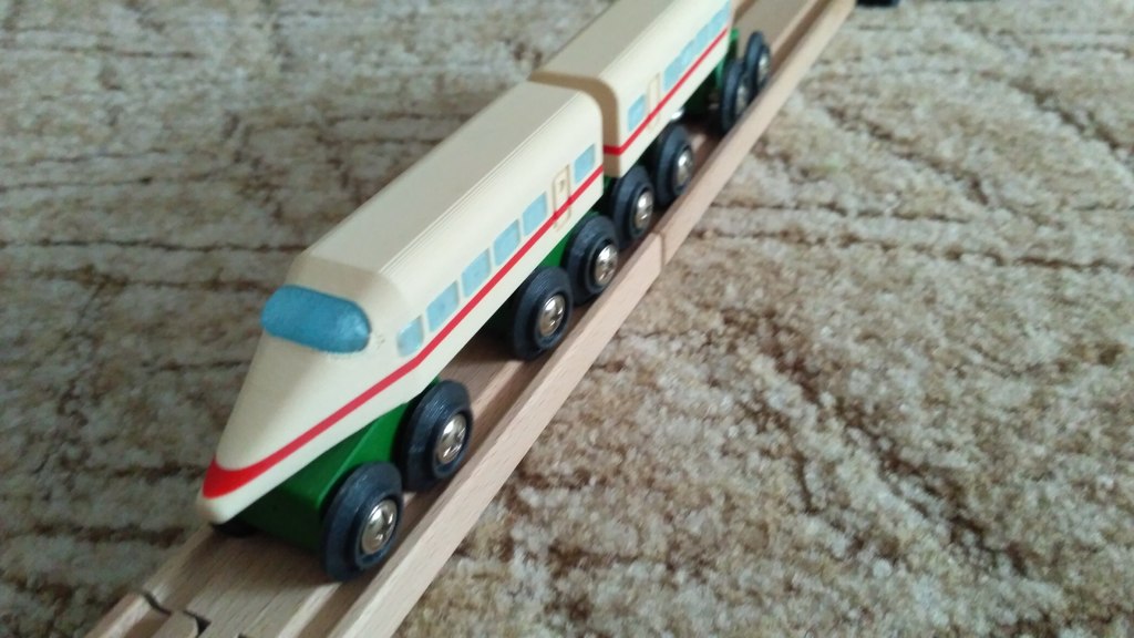 High speed train for wooden track. Brio, Ikea, Thomas compatible by ...