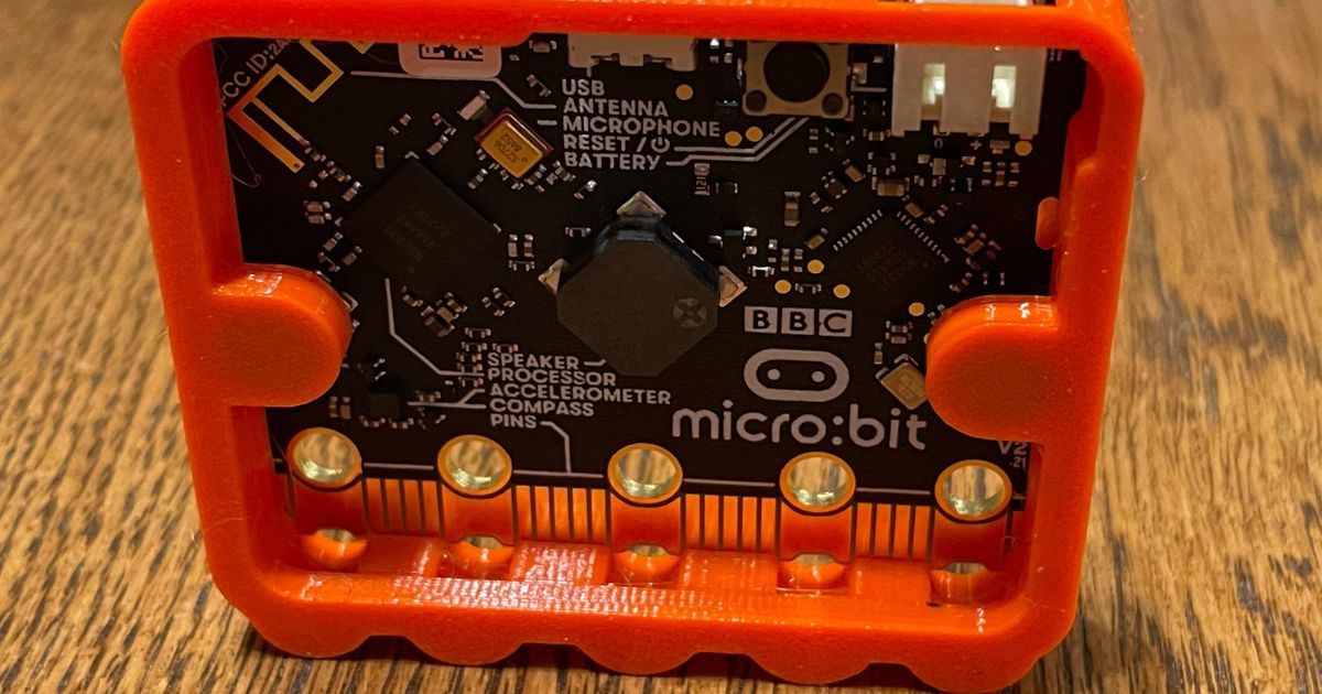 Micro Bit Case With Magnets By Krisirk Download Free Stl Model