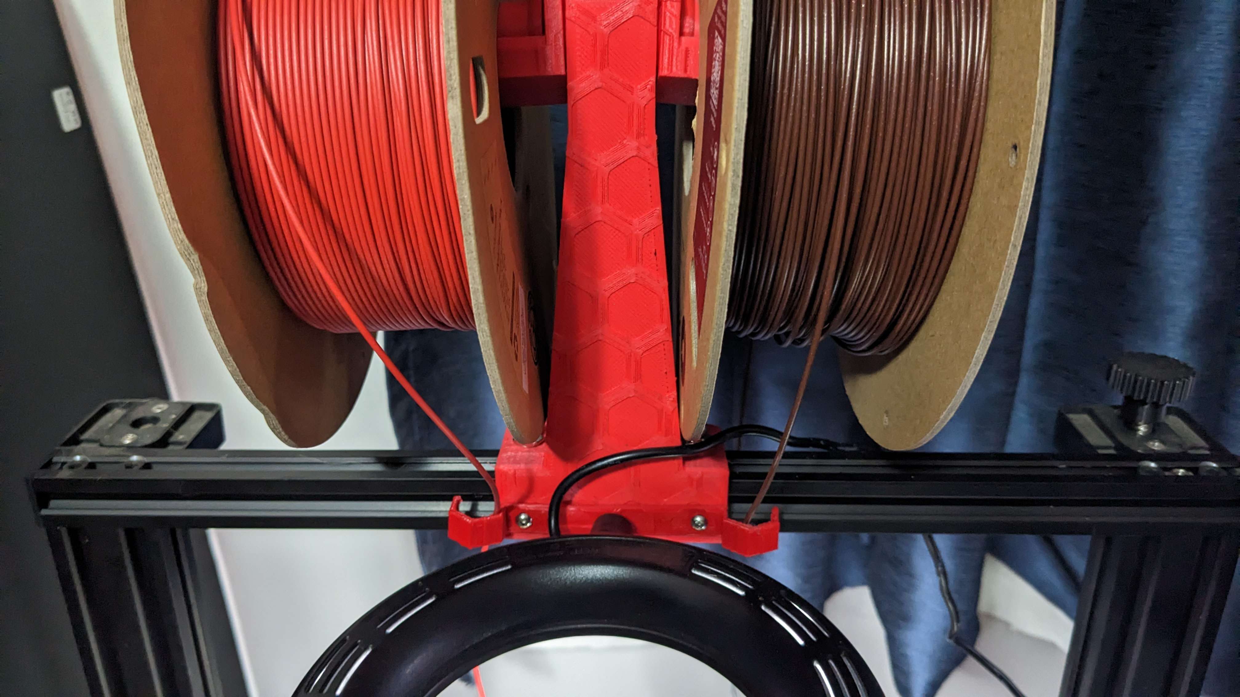 Double Filament Holder by Red_3dp | Download free STL model ...