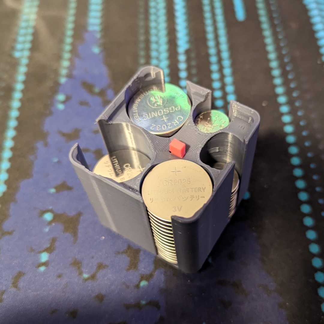Gridfinity Button (Coin) Cell Battery Storage by Dalkain | Download free STL model | Printables.com
