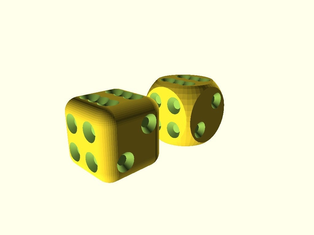 parametric dice with googly eyes by schuetzi99 | Download free STL ...