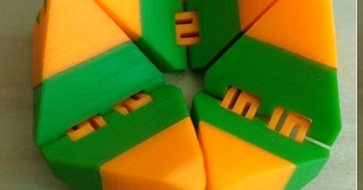 Flexagon fidget, easy to print by schuetzi99 | Download free STL model ...