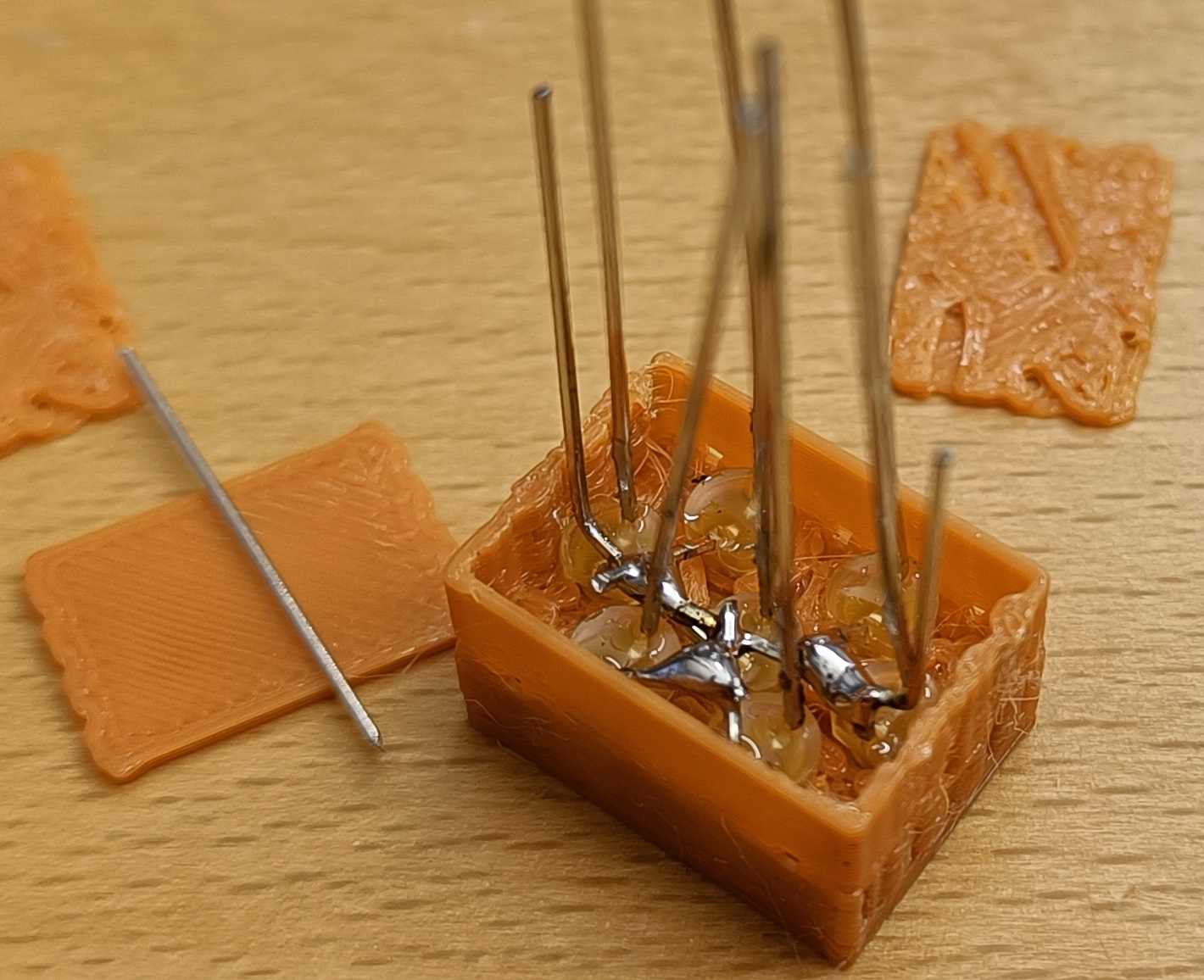 7-segment 3D-printed display for 3mm leds in Openscad by Sveinar ...