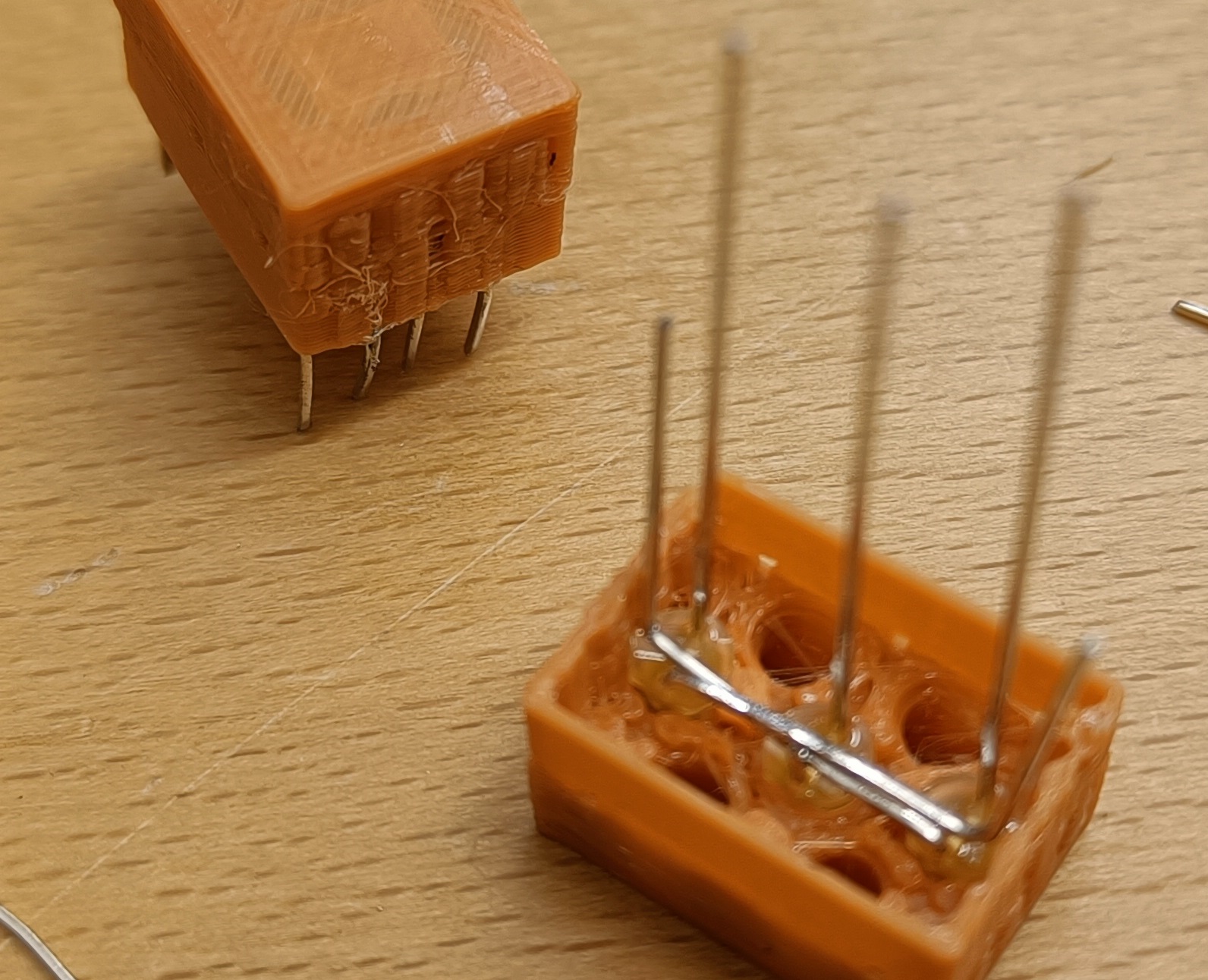 7-segment 3D-printed display for 3mm leds in Openscad by Sveinar ...