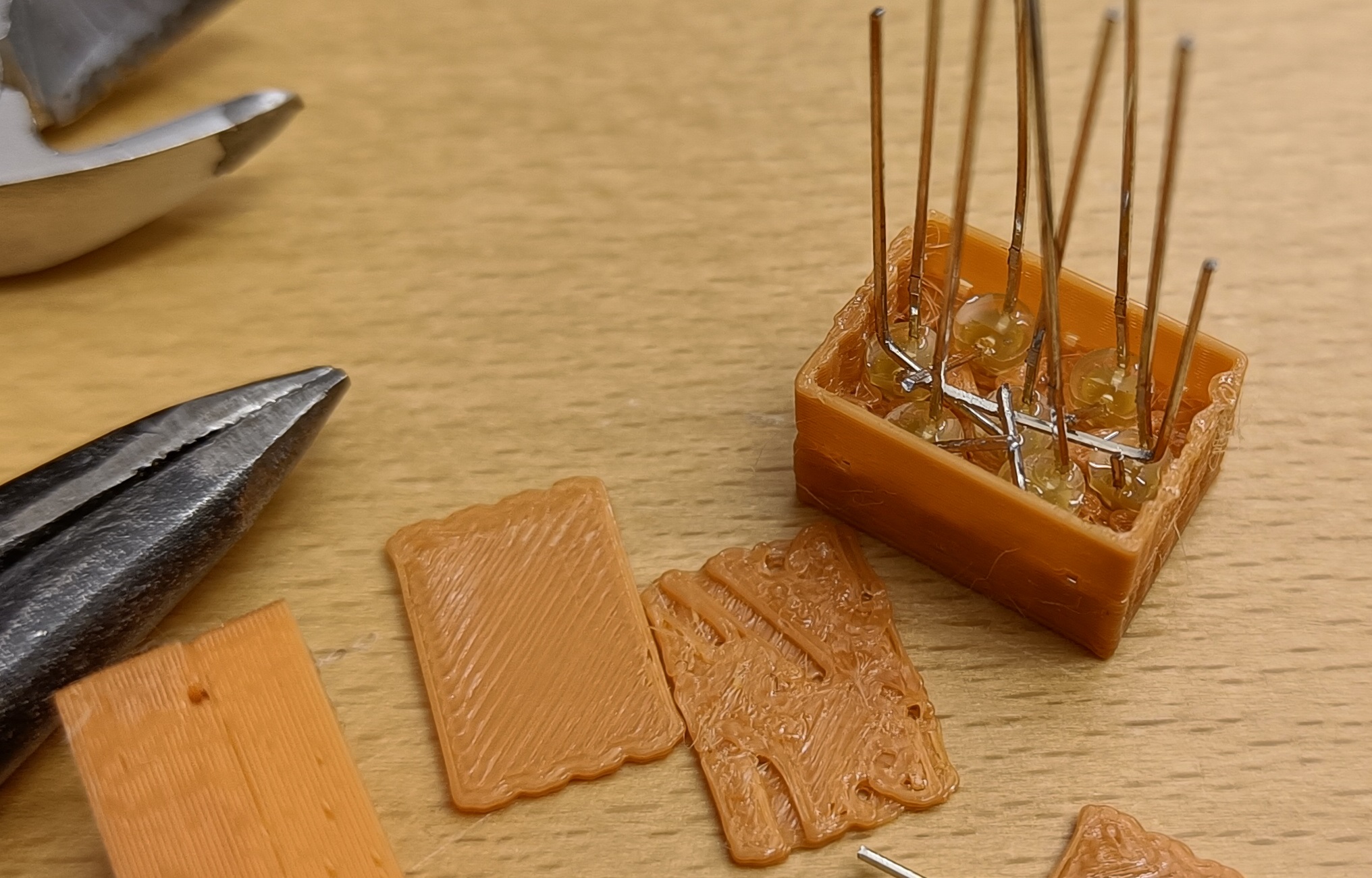 7-segment 3D-printed display for 3mm leds in Openscad by Sveinar ...