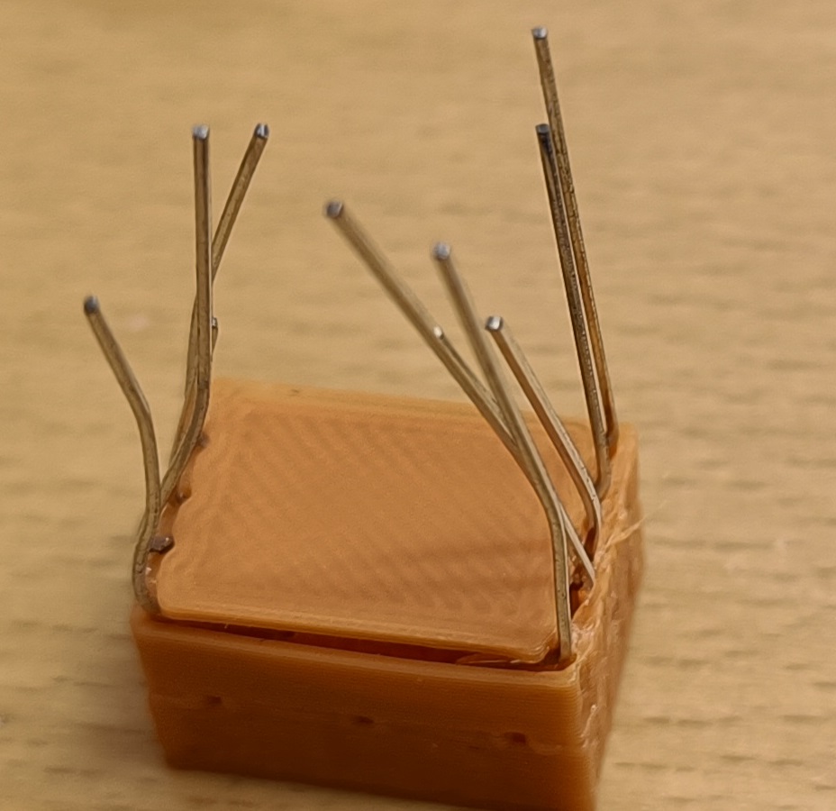 7-segment 3D-printed display for 3mm leds in Openscad by Sveinar ...