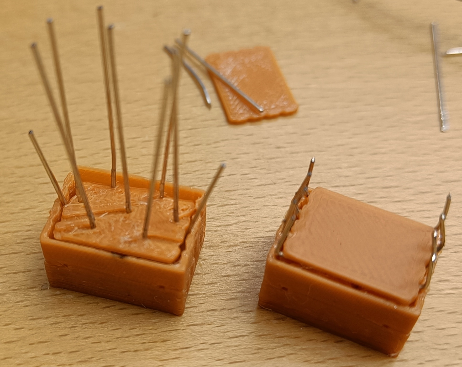 7-segment 3D-printed display for 3mm leds in Openscad by Sveinar ...