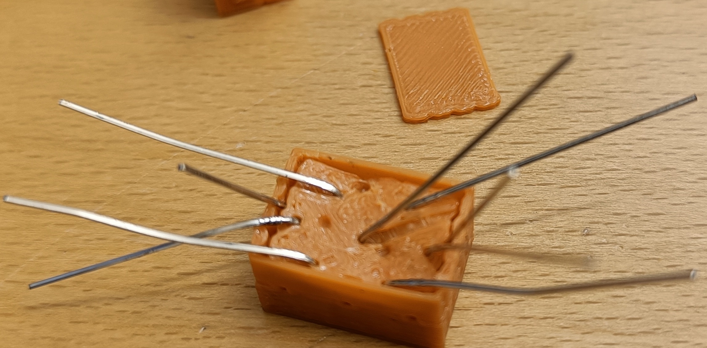 7-segment 3D-printed display for 3mm leds in Openscad by Sveinar ...