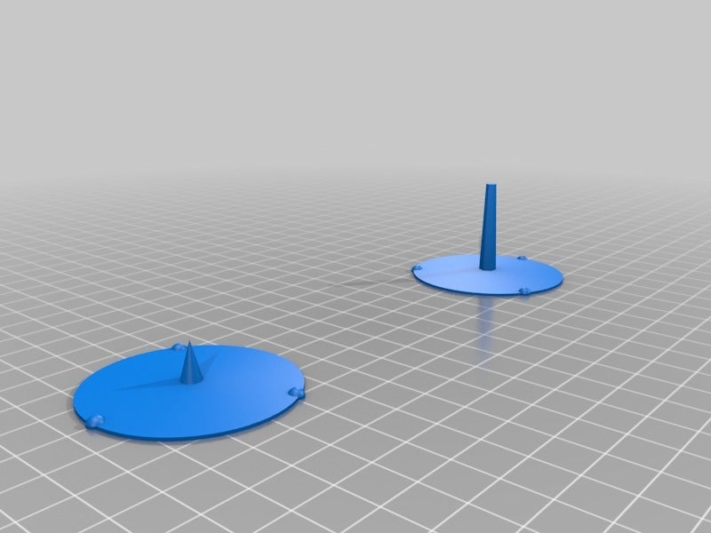 spinning disk top / gyroscope, three-part, assembly without gluing by ...
