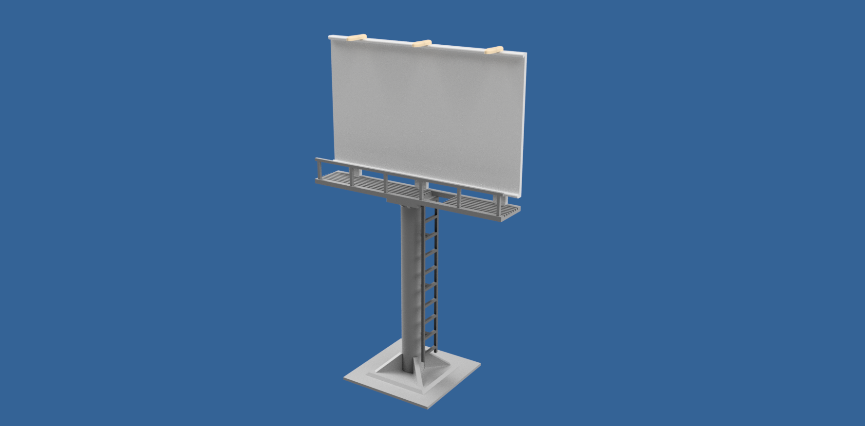 Roadside Billboard by samsve | Download free STL model | Printables.com
