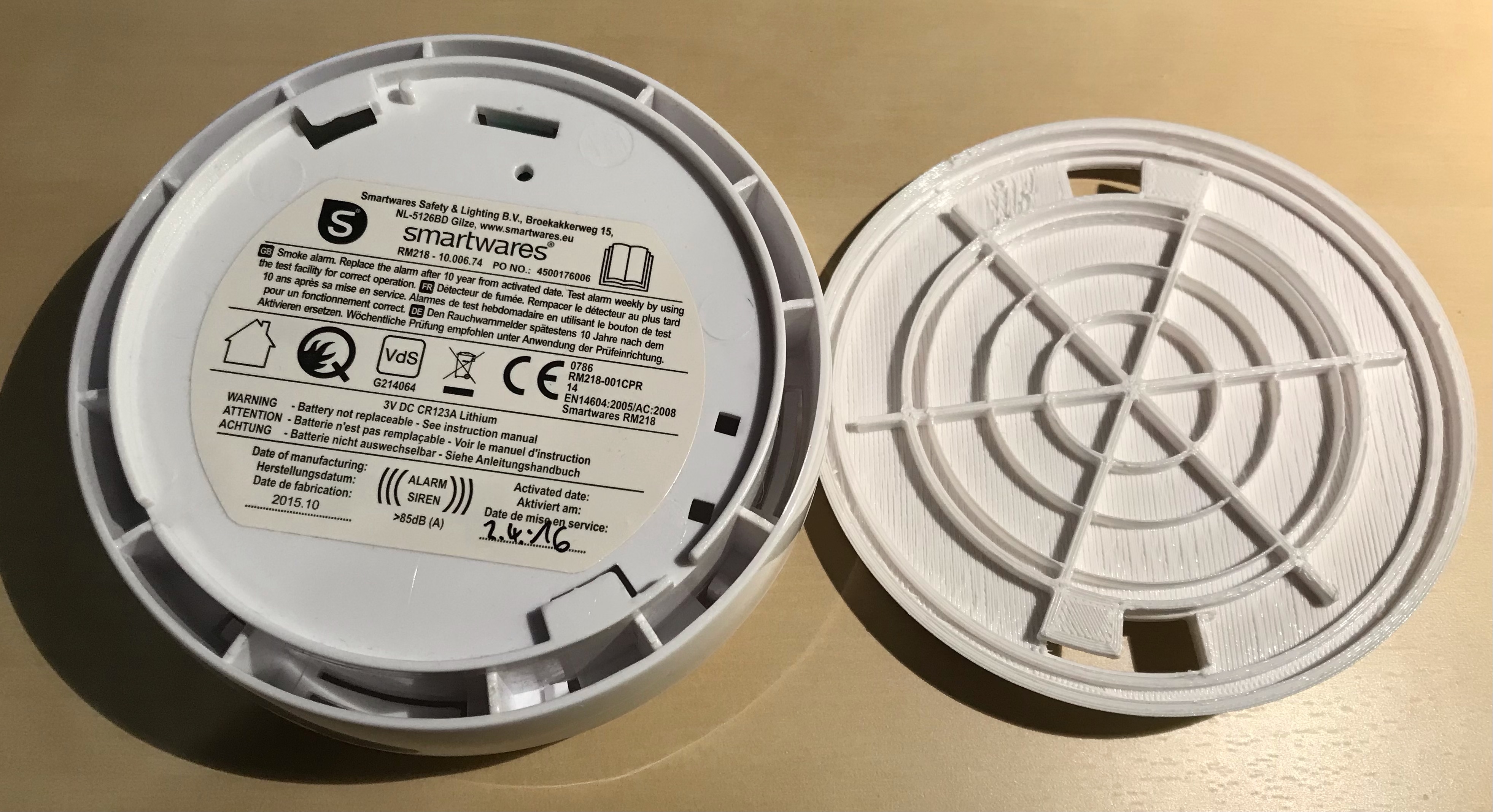 Paulmann URail: Smoke Alarm fastening (Rauchmelder Halterung) for smartware by Funtomaas ...