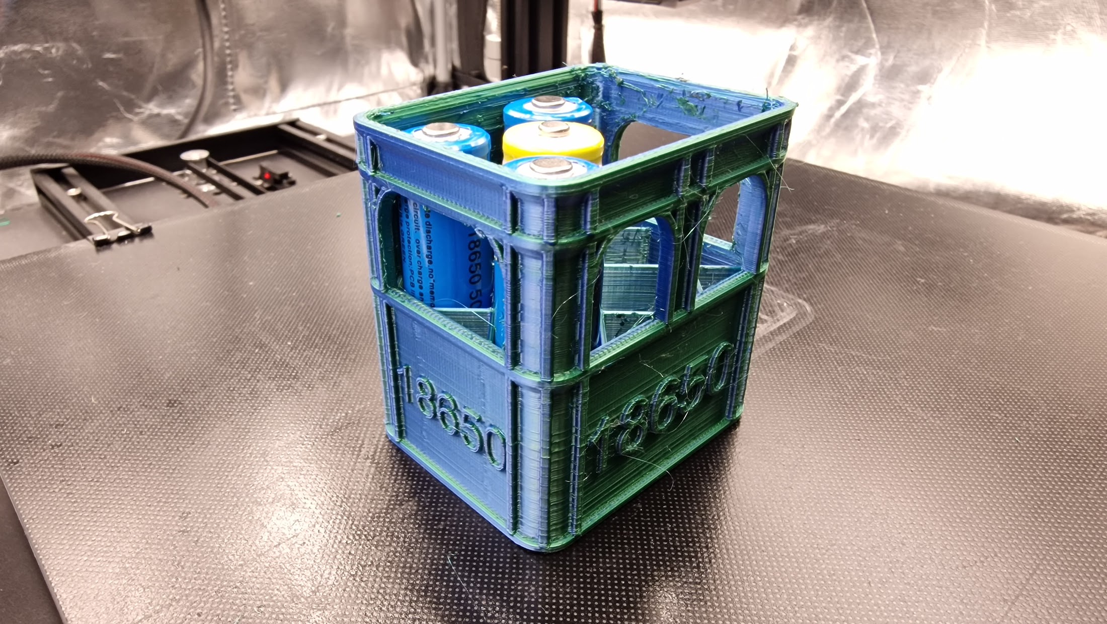 Beer crate for 18650 batteries by Mats H | Download free STL model ...