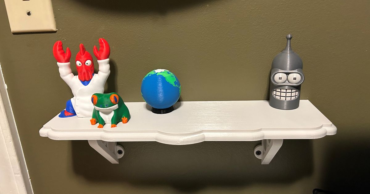 3D Printed Shelf To Hold Your 3D Prints! by Chris Riley | Download free ...