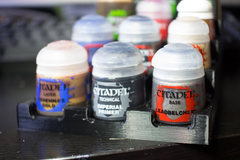 Citadel Paint and Brush Holder by Zimlorog | Download free STL model ...