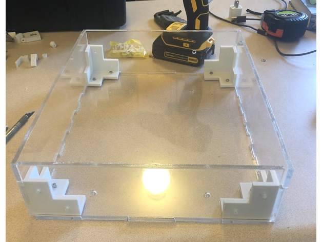 Acrylic Corner Bracket by avipeltz | Download free STL model ...