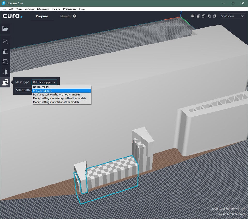 TAZ 6 Tool holder by Zimlorog | Download free STL model | Printables.com