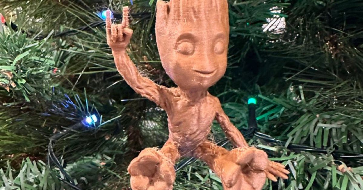 Heavy Metal Groot Ornament by loganisitt | Download free STL model ...