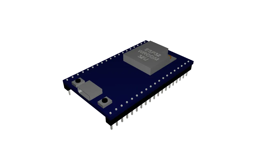ESP32-WROOM-32U Development Board by SireInsectus | Download free STL ...