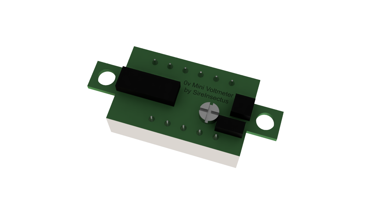 Three-Wire Calibratable DC 0~30V Blue Digital Mini Voltmeter Gauge by ...