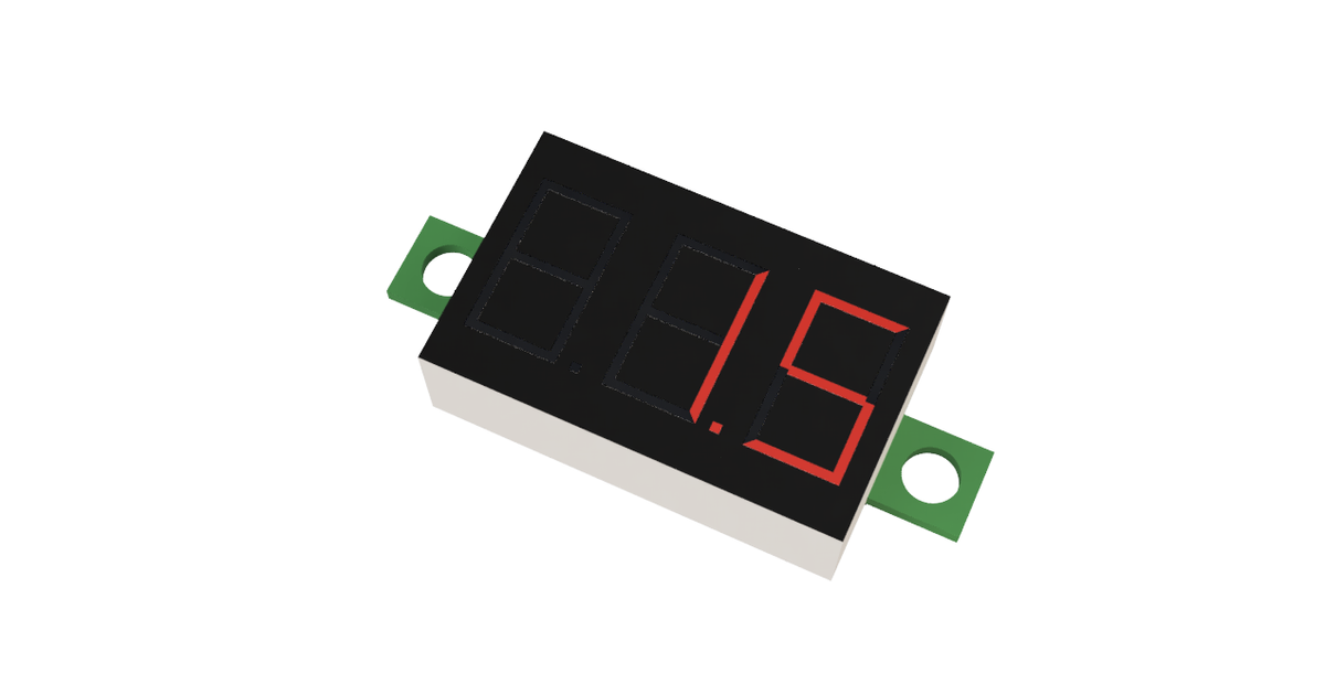 Three-Wire Calibratable DC 0~30V Blue Digital Mini Voltmeter Gauge by ...