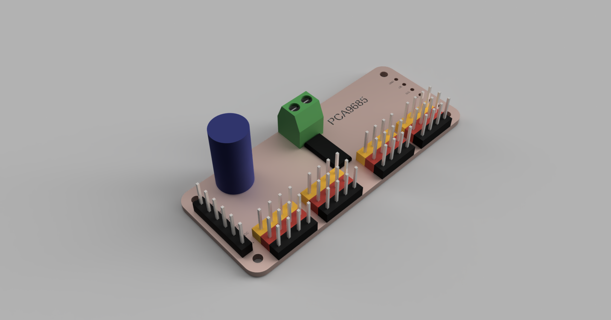 PCA9685 16 Channel PWM Servo Motor Drive IIC Interface Module 12-Bit by ...