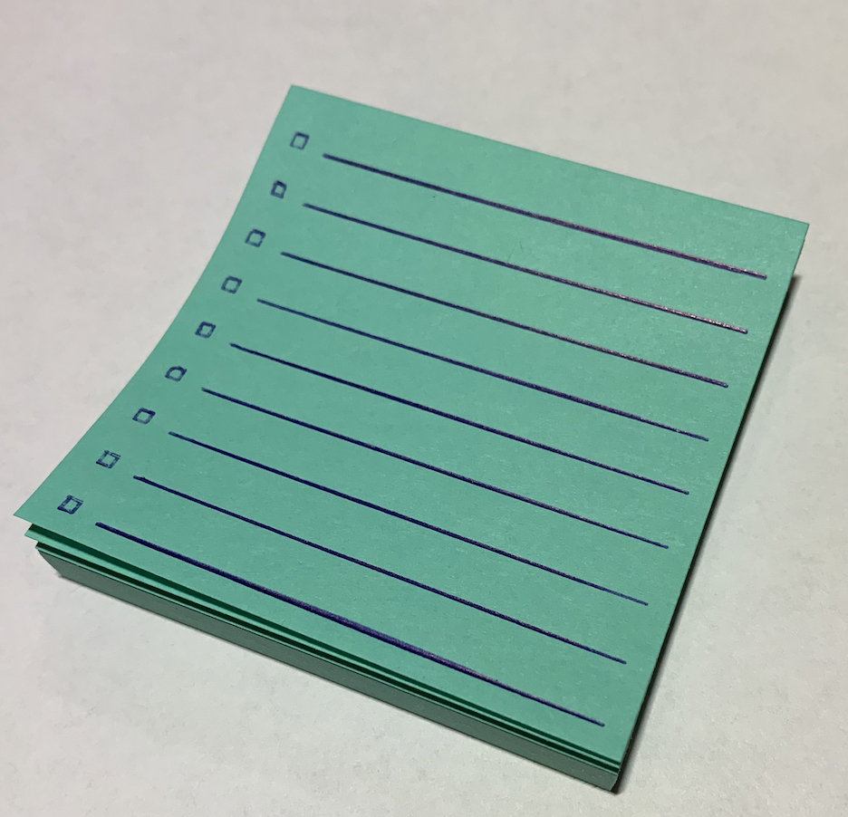 Post-It Note Checklist Stencil with Boxes by rowboatsect | Download ...