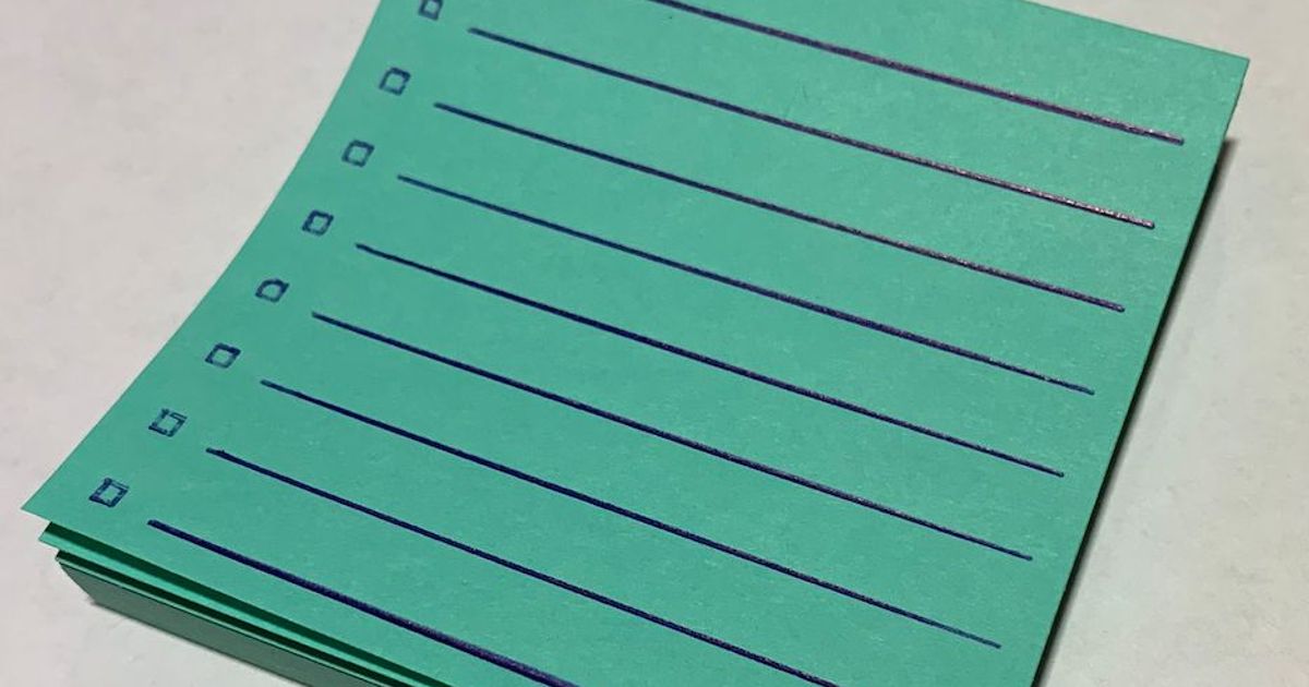 Post-It Note Checklist Stencil with Boxes by rowboatsect | Download ...