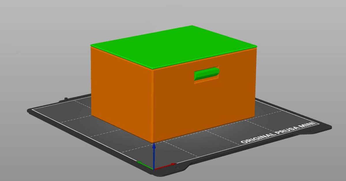 Box and Lid - Push Tabs to Open by alexm | Download free STL model ...
