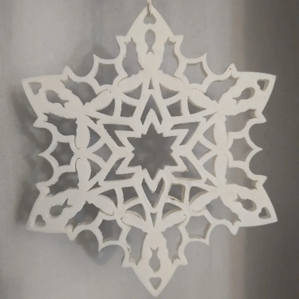 Cat-Themed Snowflake by jackalope | Download free STL model ...