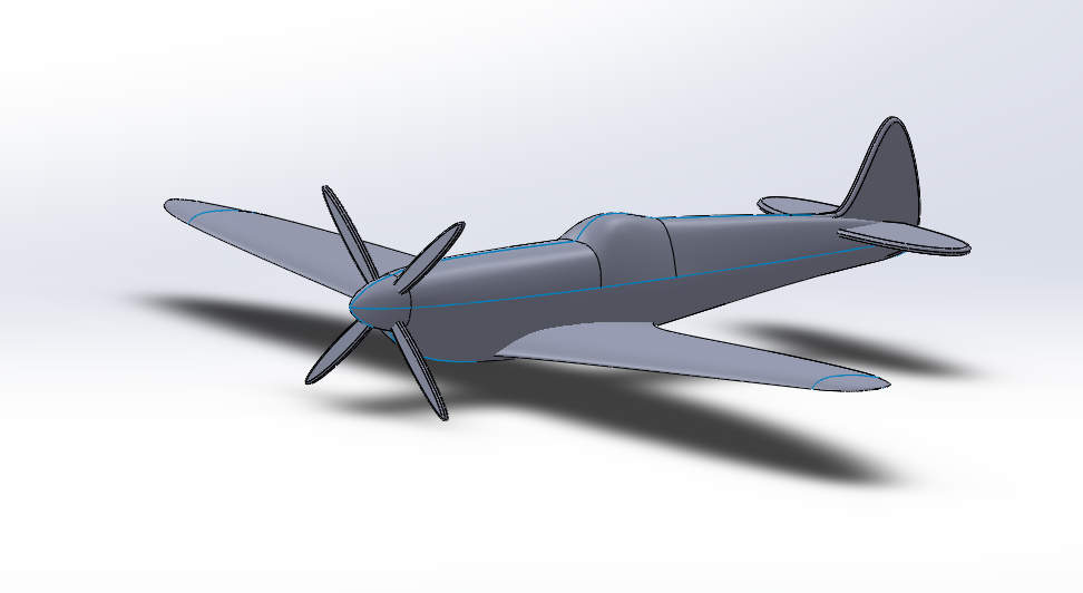 Spitfire plane by Omer Meshy | Download free STL model | Printables.com