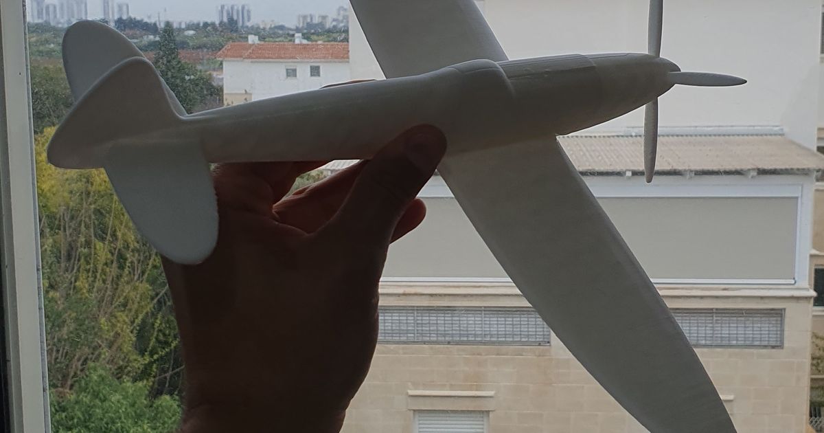 Spitfire plane by Omer Meshy | Download free STL model | Printables.com