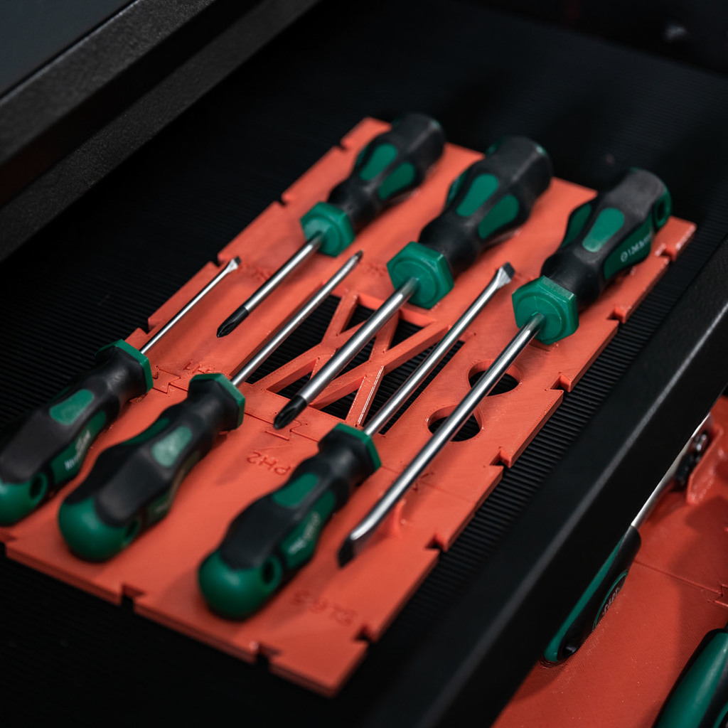 INLAY FOR SCREWDRIVERS I TOOL TROLLEY INSERT I WM098 by WIESEMANN 1893 ...