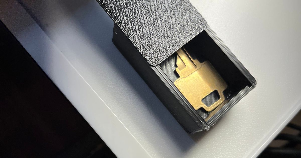 Magnetic Key Case w/ Sliding Lid by ez8853 | Download free STL model ...