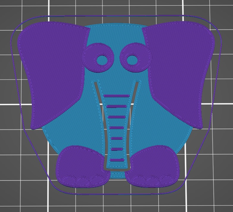 Bookmark Elephant shape by dhiertz | Download free STL model ...