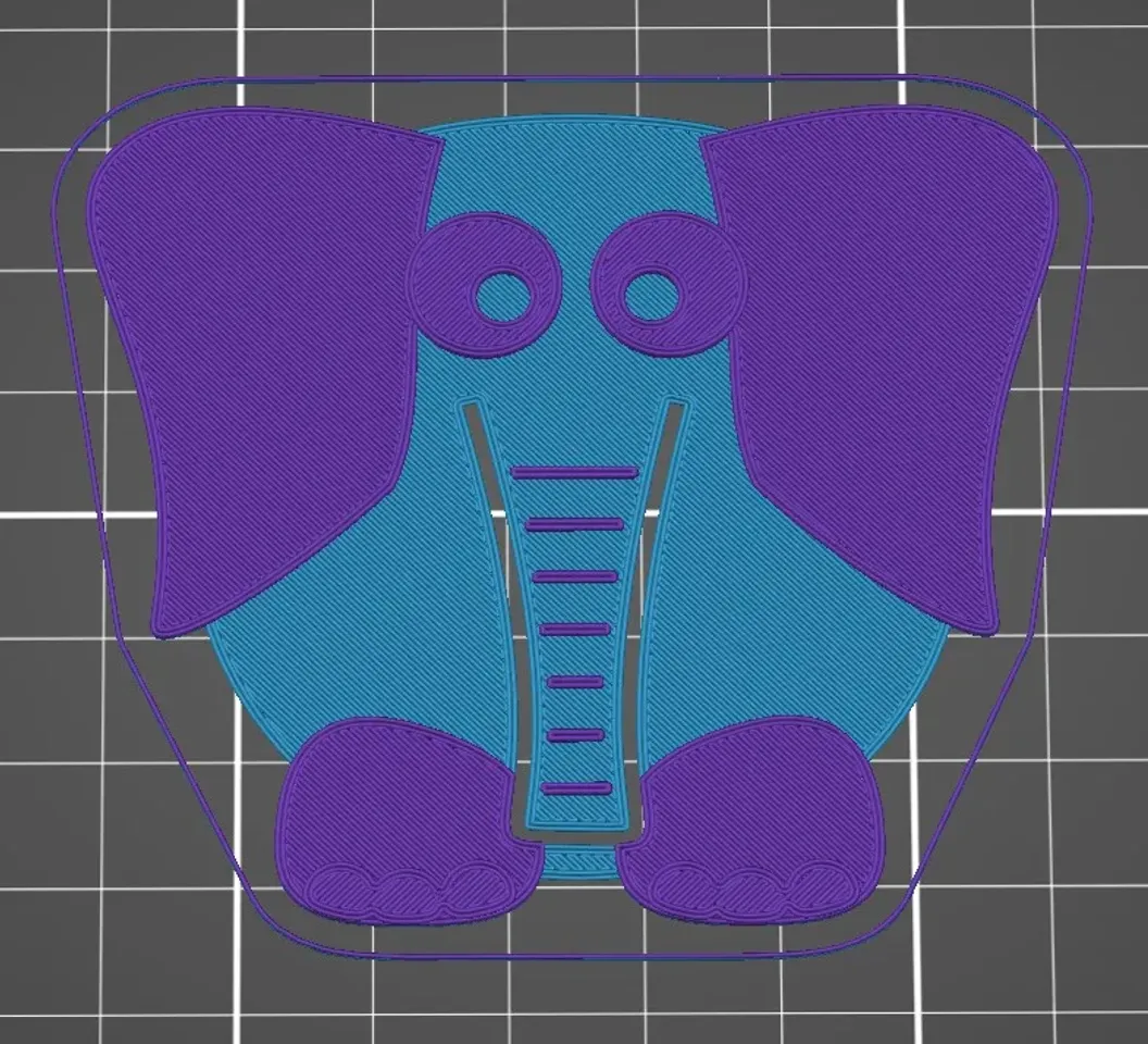 Bookmark Elephant shape by dhiertz | Download free STL model ...