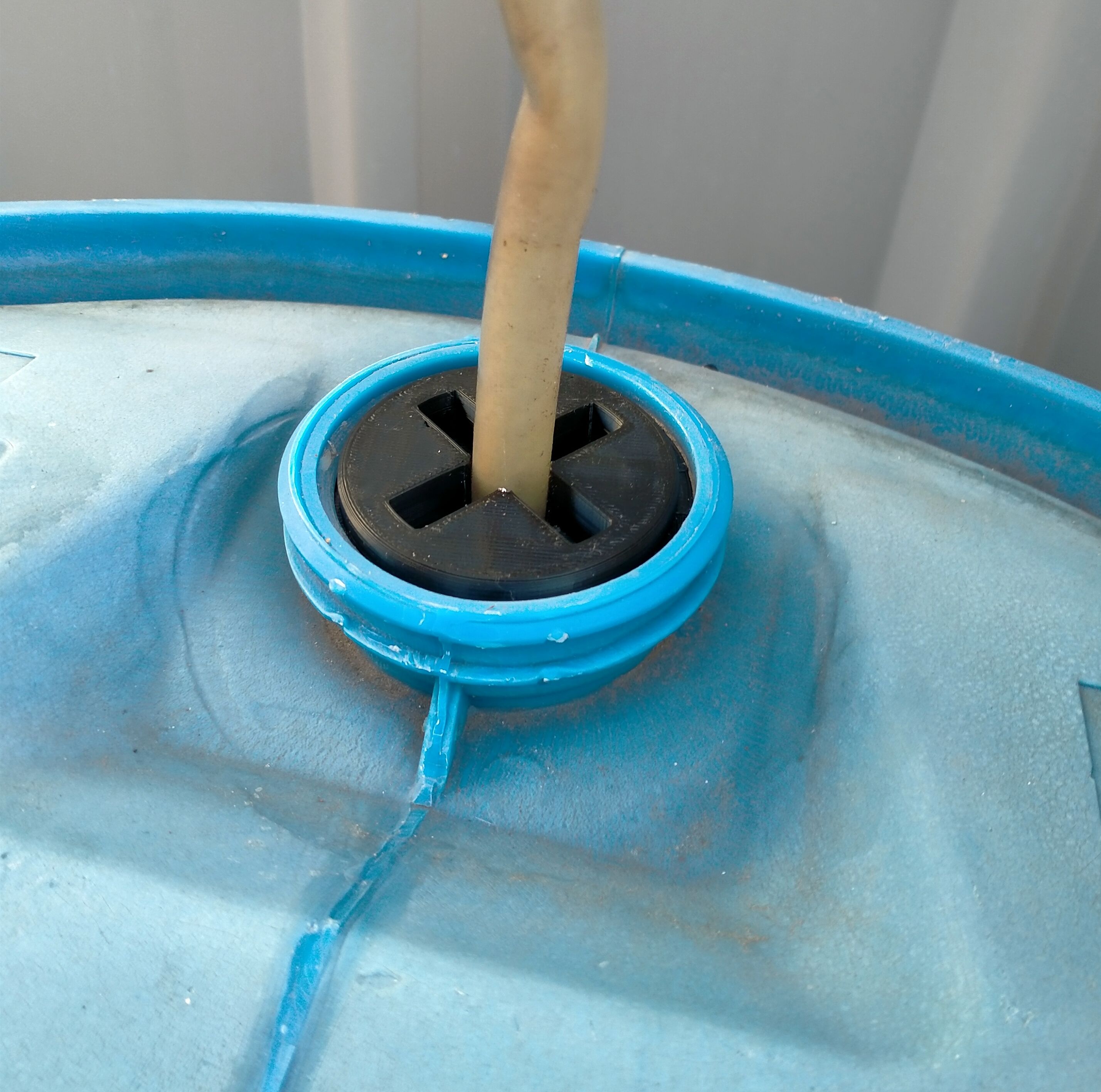 Poly Barrel Bung Cap & Wrench (cross pattern) by Mearcat | Download ...