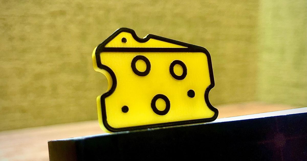 Cheese Bookmark by kosteklvp | Download free STL model | Printables.com