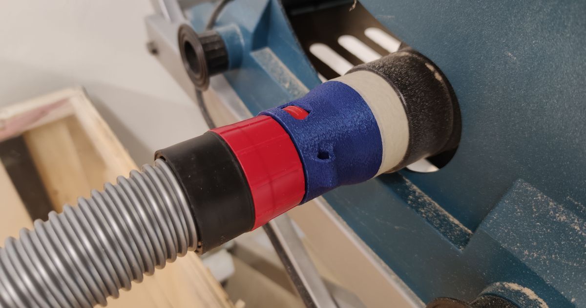 Saw (58 mm) to Bosch Advanced Vac 20 adapter by stassek | Download free ...