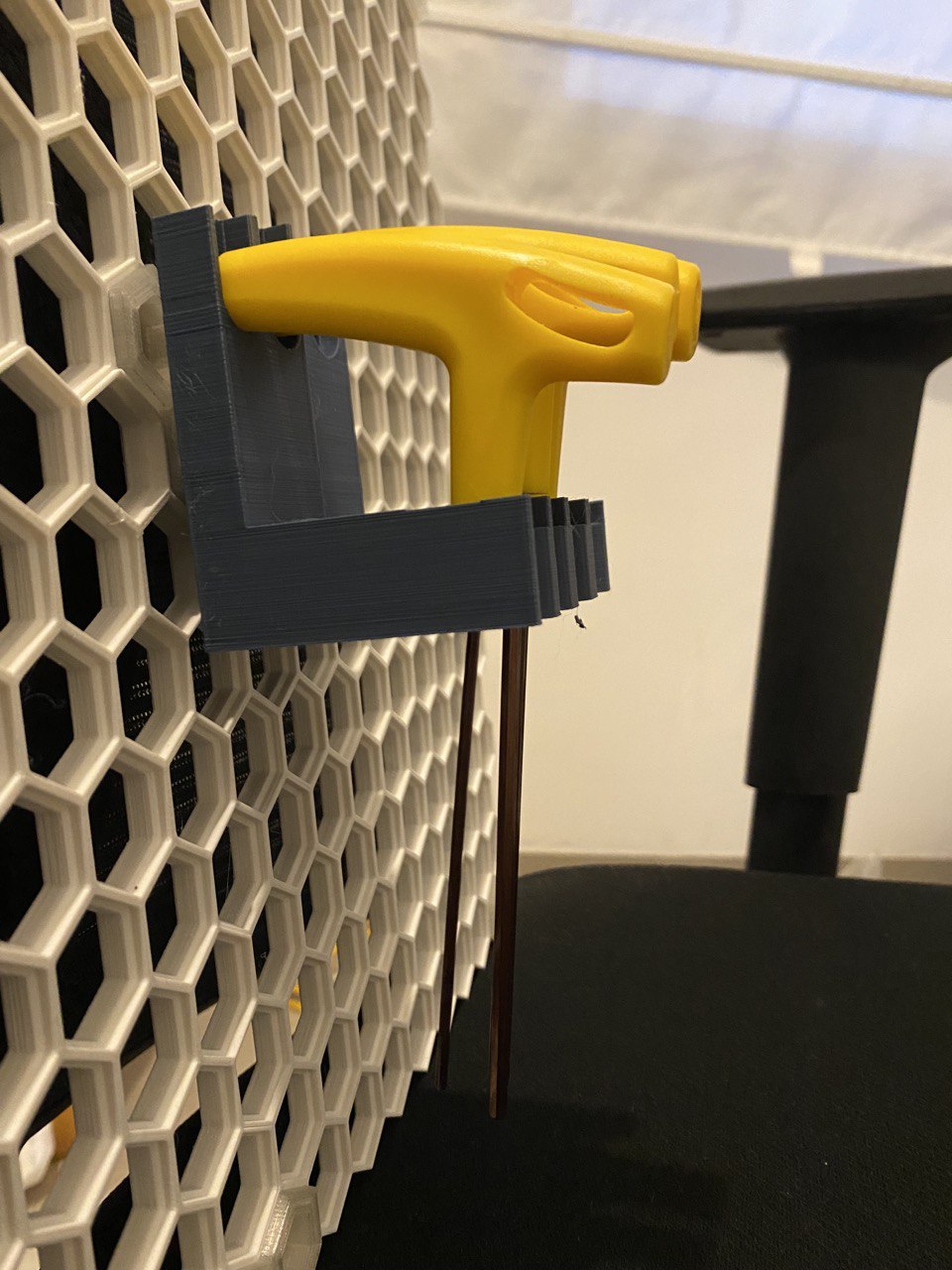 T Handle Hex Key Holder - Honeycomb Storage Wall by EmanuelTB ...