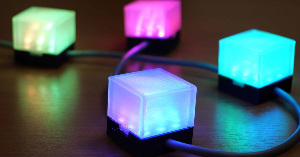 RGB Matrix Cube Chain by MAKERTEAM® | Download free STL model ...