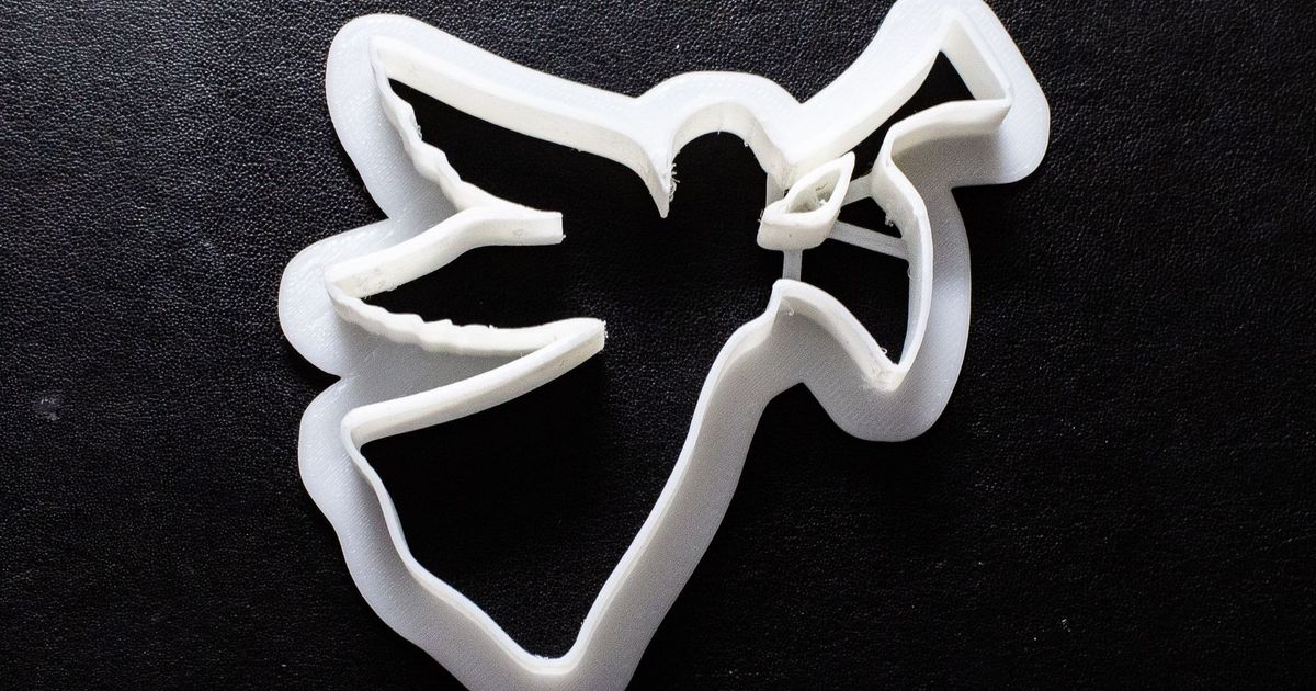 angel cookie cutter by Nicola @ bettabuilt | Download free STL model ...