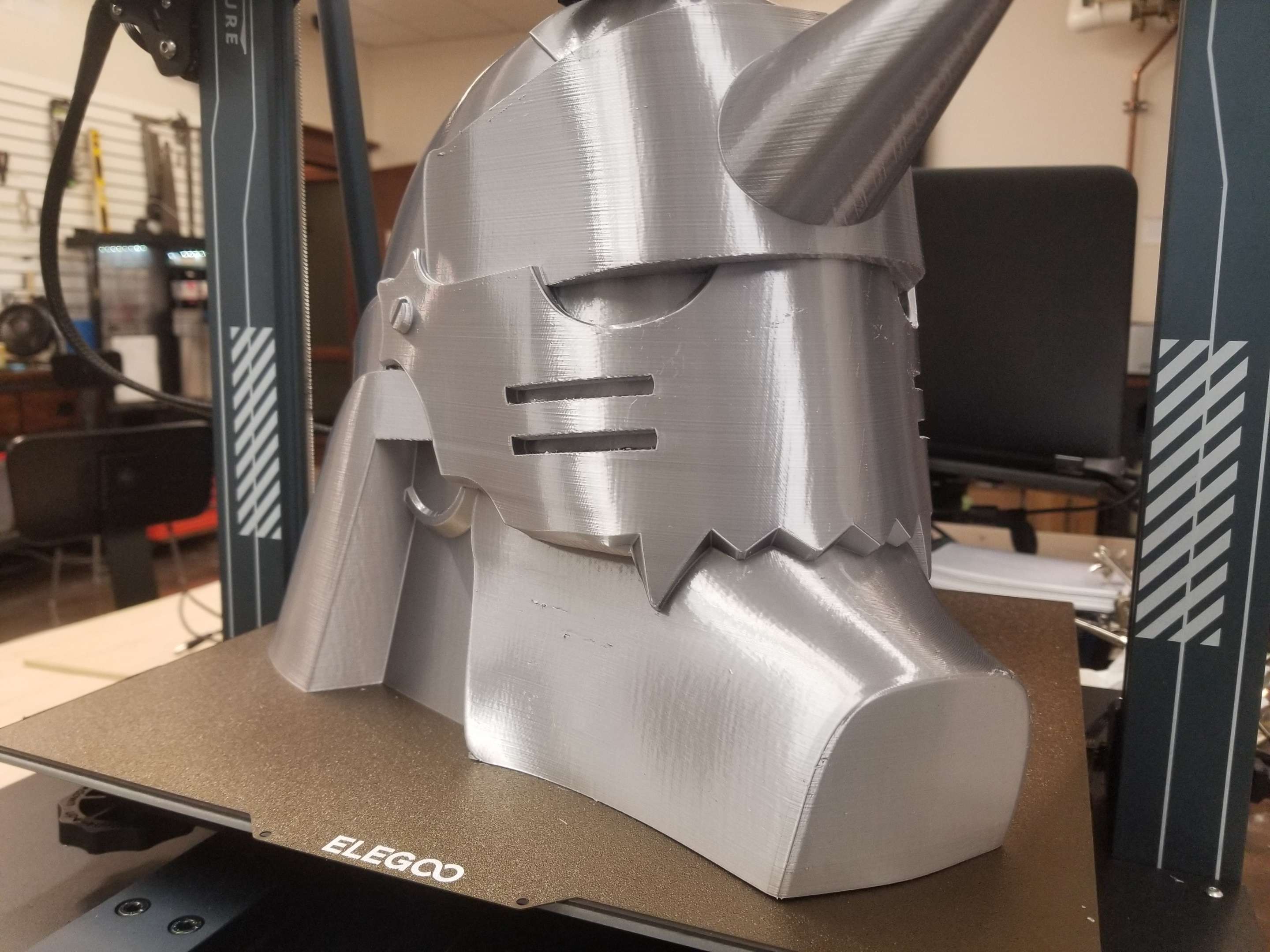 Alphonse Elric Full Metal Alchemist Helmet re-meshed Bucket Mode Print ...