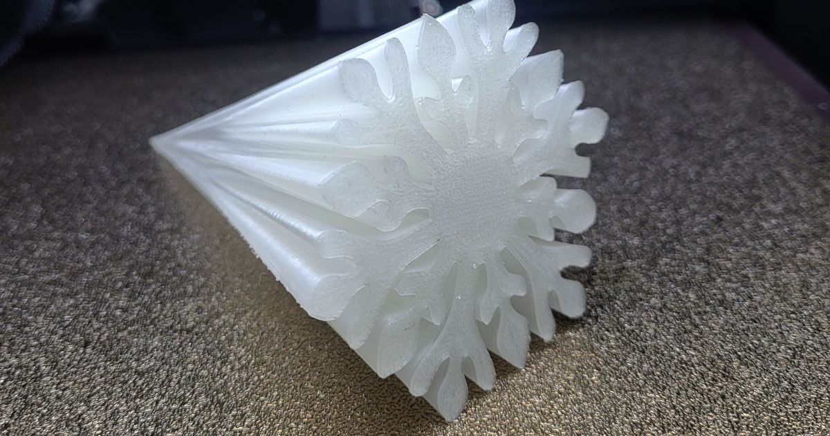 Snowflake Christmas Tree by DWorkshop | Download free STL model ...