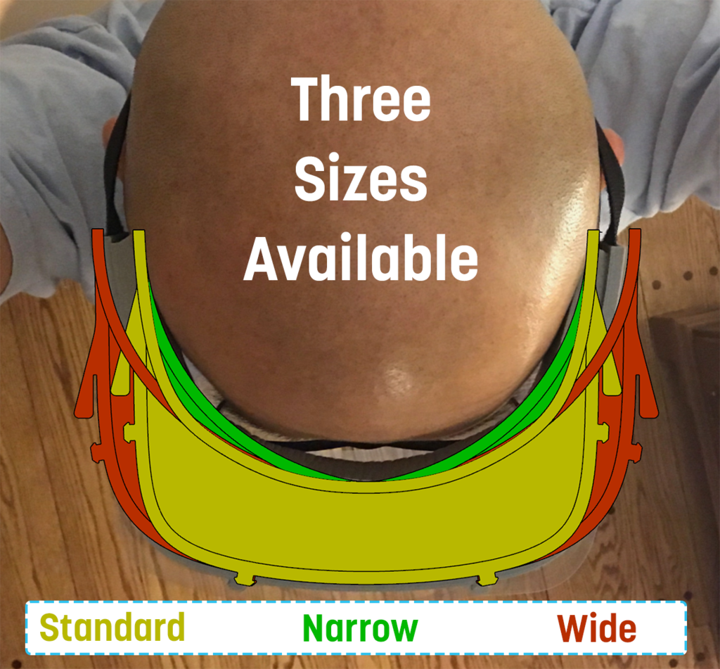 Face Shield with Adjustable Velcro Strap by Vestibular First | Download ...