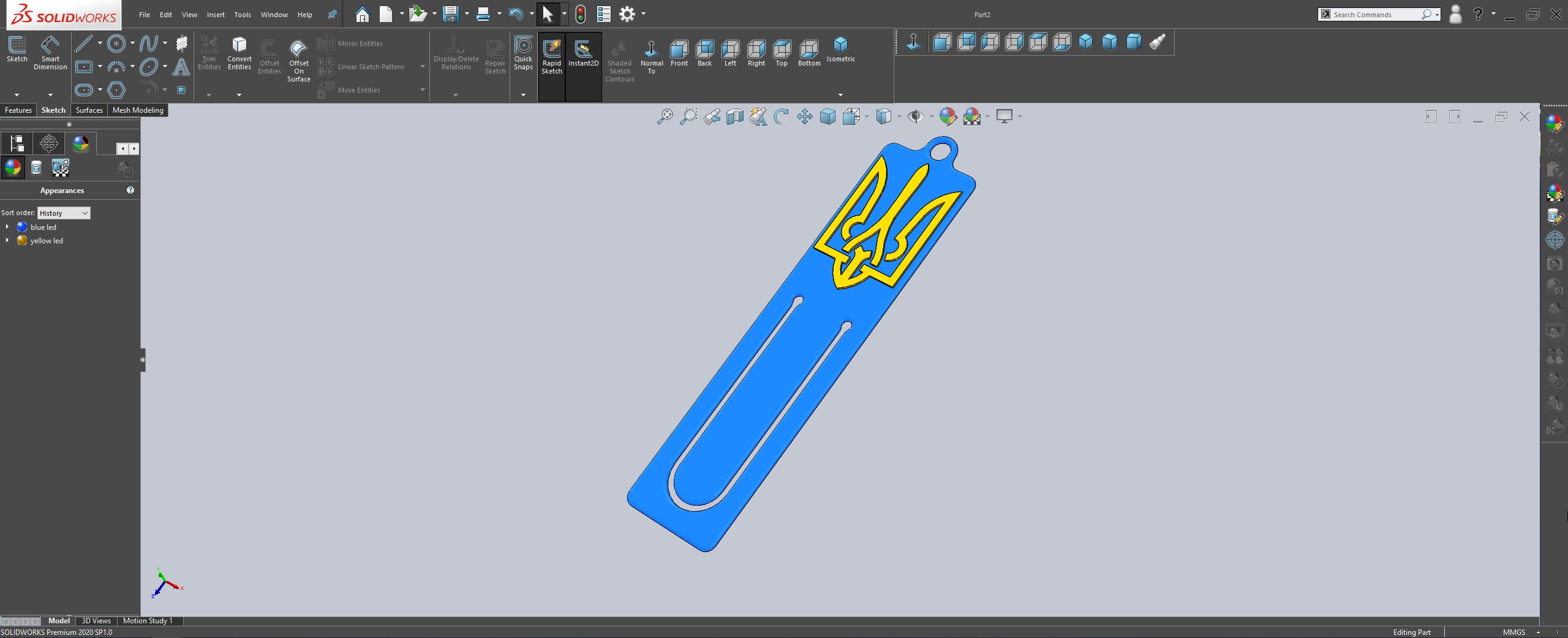 The Trident Bookmark by slavik kopanov | Download free STL model ...