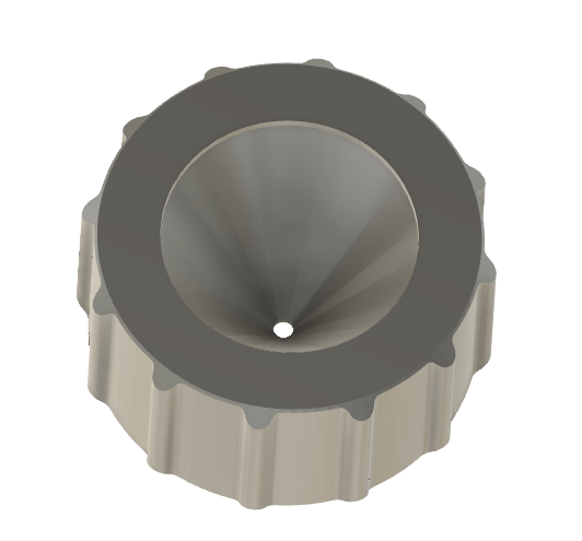 Fly (Drosophila) trap cap for standard GL45 lab bottles por Robert ...