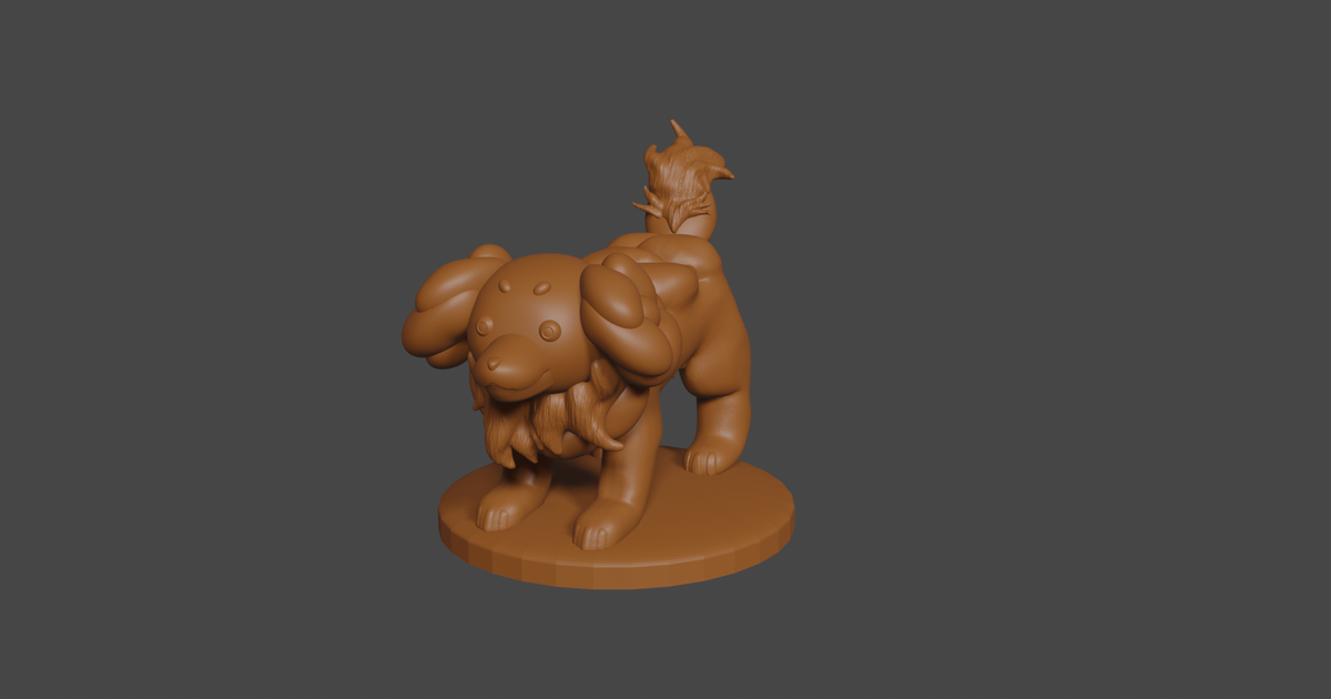 Pokemon inspired, Dachsbun , Tabletop DnD miniature by ...